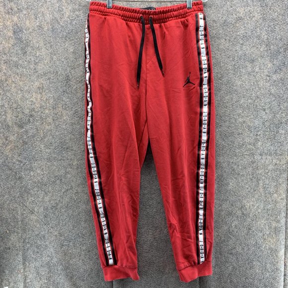 Jordan | Pants | Jordan Sweatpants Men Medium Adult Red Drawstring ...